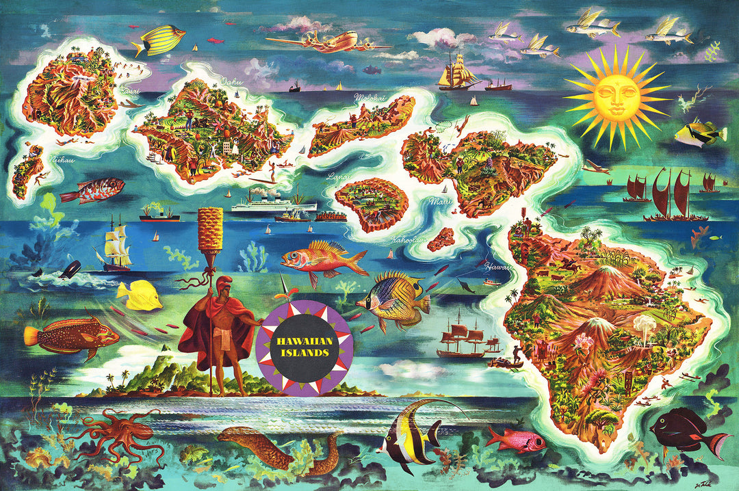 Vintage Hawaii 1000 Piece Jigsaw Puzzle – Hennessy Puzzles: Because ...