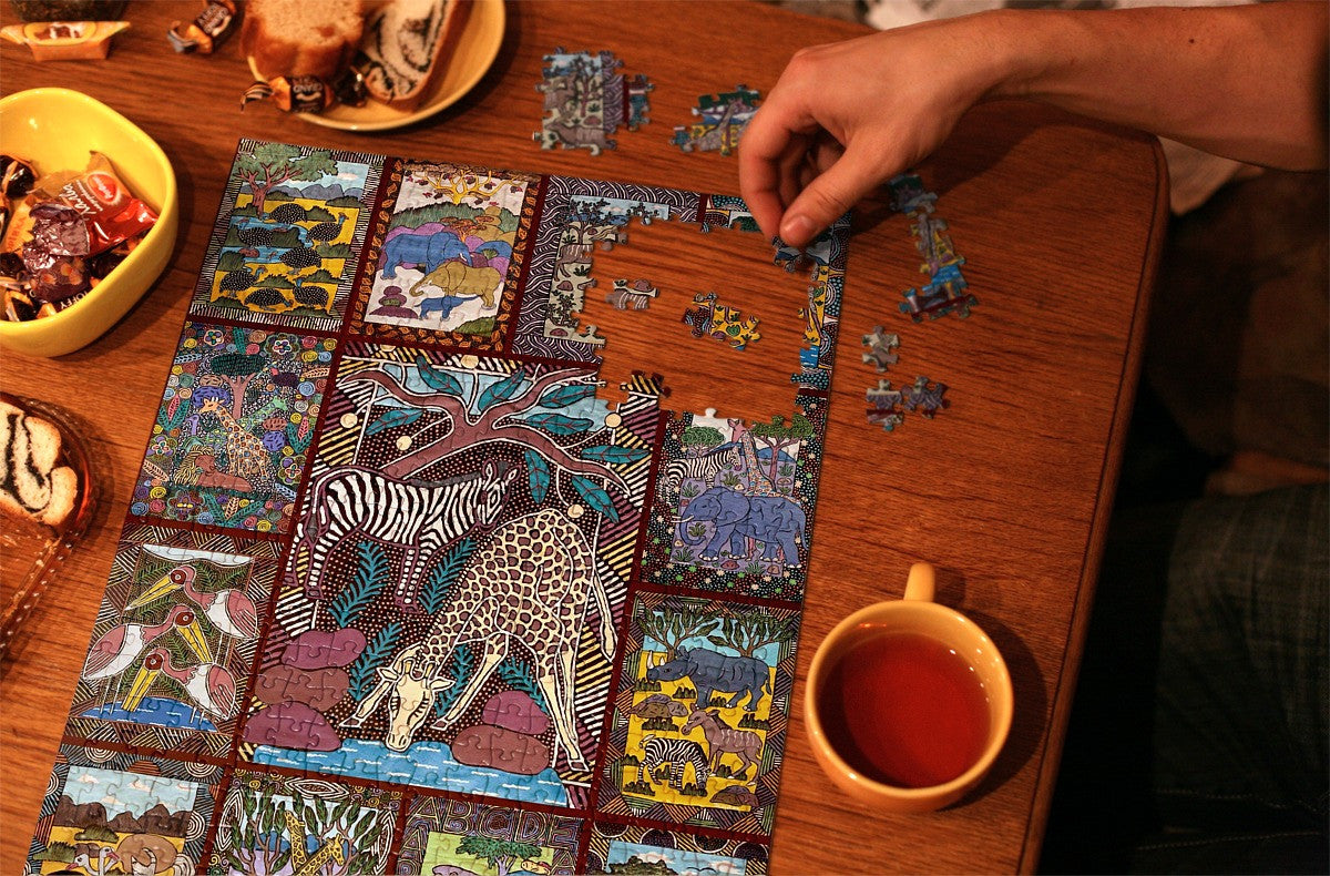 African Animals 1000 Piece Jigsaw Puzzle – Hennessy Puzzles: Because ...